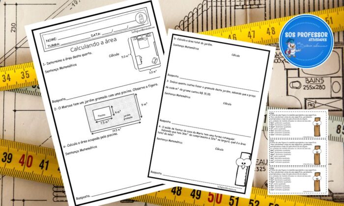 Calculando área - SOS Professor Atividades - 4º e 5º anos