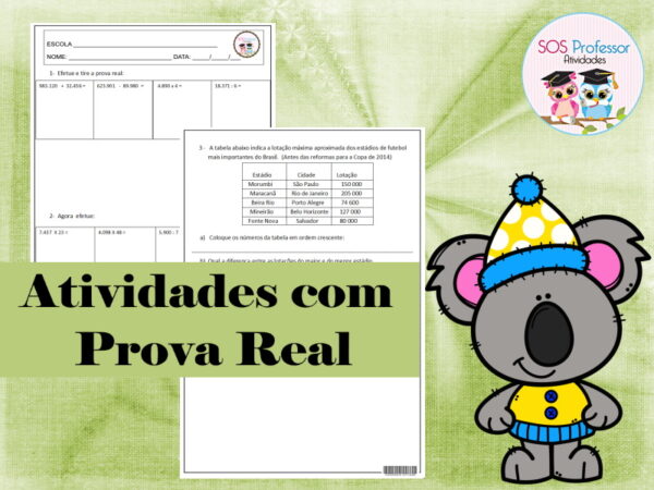 Atividades com Prova Real - SOS Professor Atividades - 4º e 5º anos