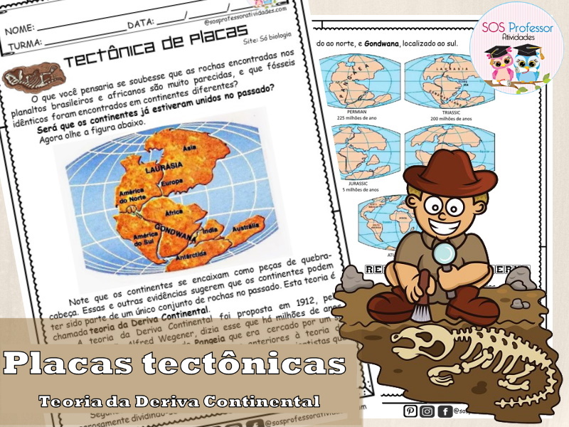 Atividades Sobre Placas Tectônicas 7 Ano Com Gabarito - RETOEDU