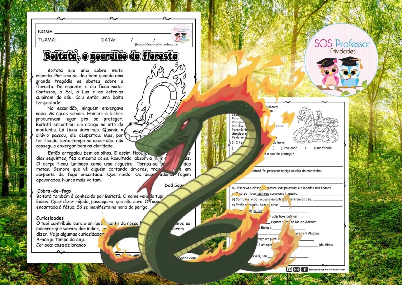 Boitatá 2 - SOS Professor Atividades - Folclore