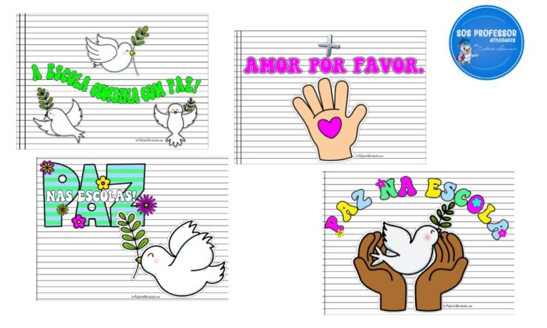 Paz na escola - SOS Professor Atividades - 1º ao 9º ano