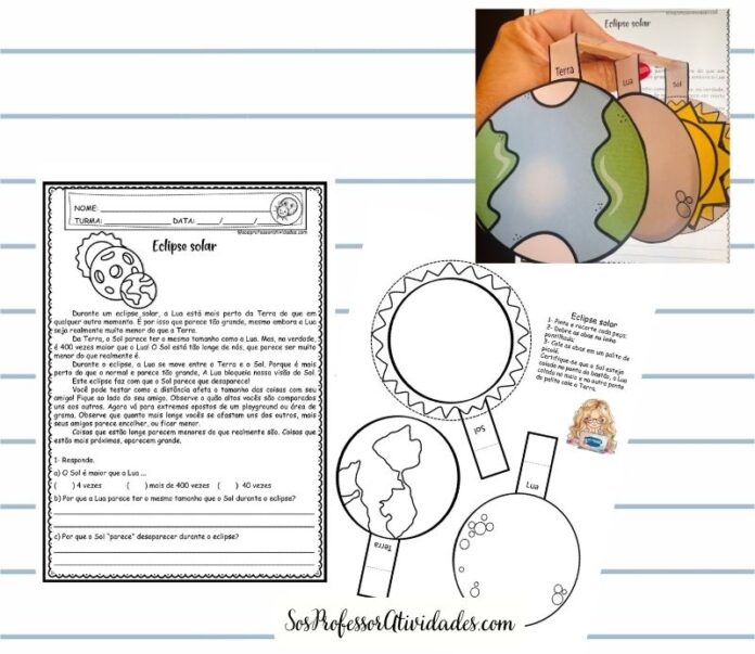 Eclipse solar interativo - SOS Professor Atividades - 5º ano